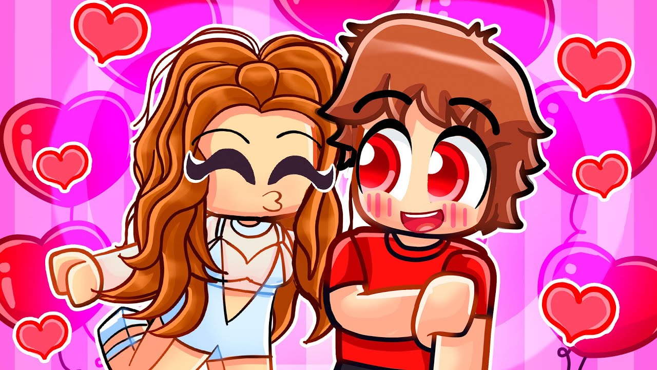 Techy Gets His First Valentines Day Kiss In Brookhaven... - YouTube