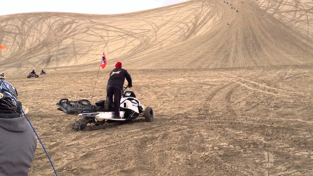 Fast SnowMobile on sand (Sand Mountain Nevada) - YouTube