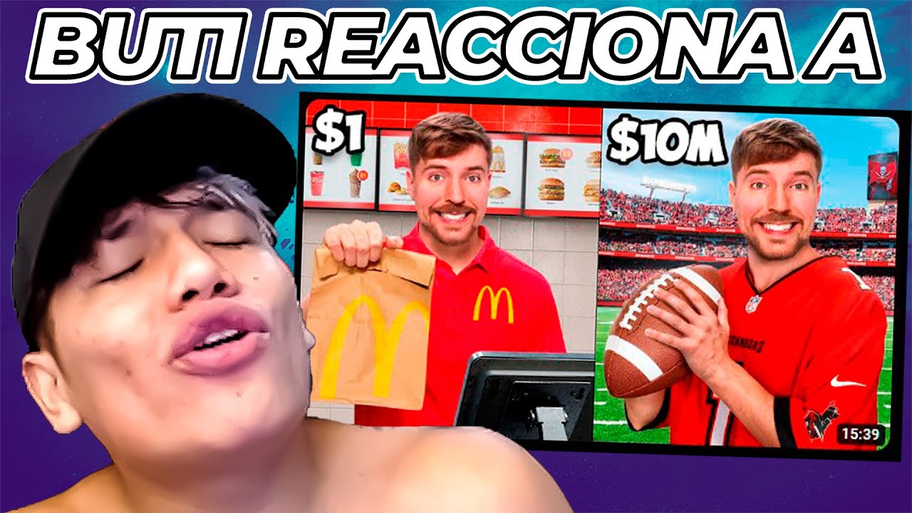 BUTI REACCIONA a TRABAJO DE $1 vs TRABAJO DE $10,000,000! - YouTube