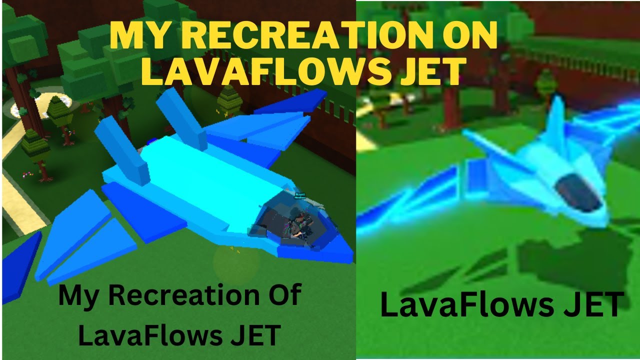 MY RECREATION ON LAVAFLOWS JET INSID OF BUILD A BOAT!!! - YouTube