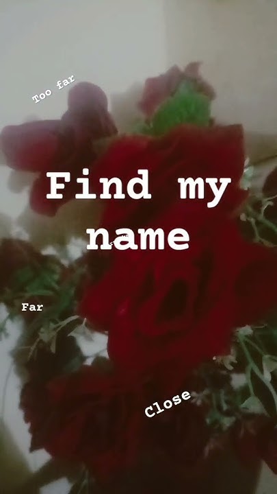 Find my name - YouTube