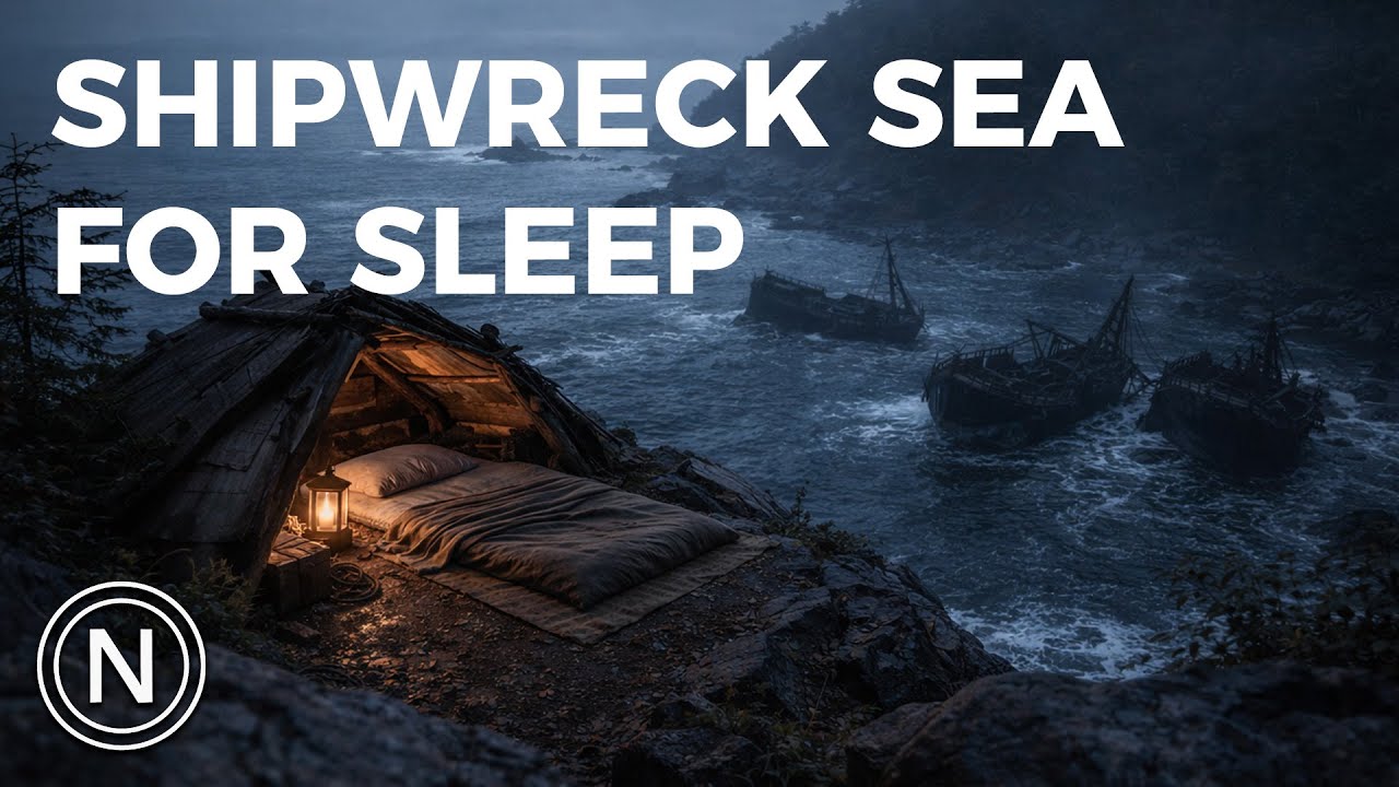 Island Shipwreck Graveyard Waves to Help You Sleep 10 Hours | 4K - YouTube