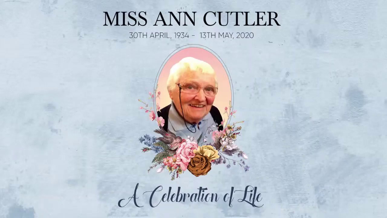 A Memorial Service in Thanksgiving For The Life Of Miss Ann Cutler And ...
