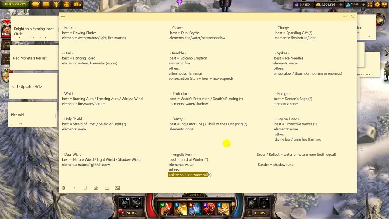 KR - Best skill runes for Knight (Feb 20 update) - YouTube