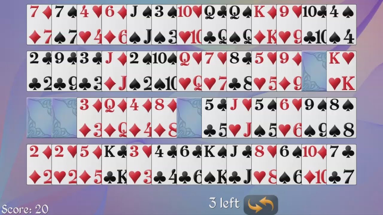 How to Play Gaps Solitaire - YouTube