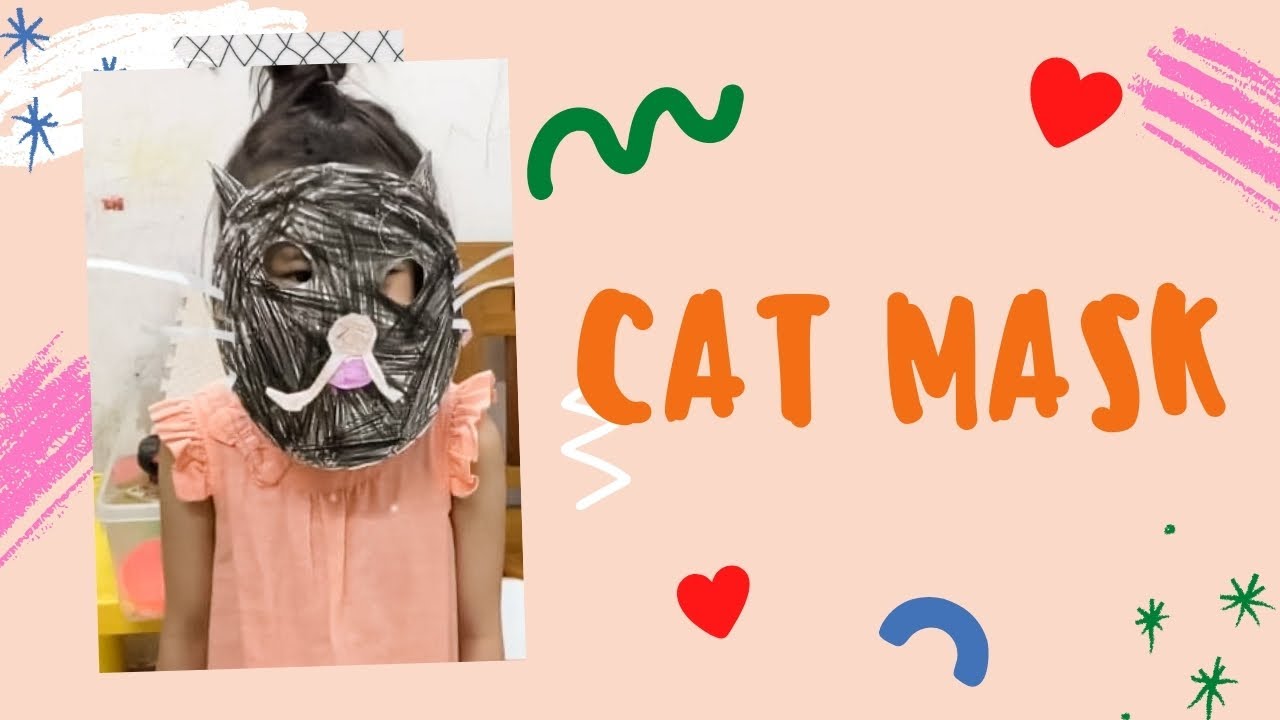 How to make a cat mask | Animal Mask for Kids | Cat Costume Ideas - YouTube