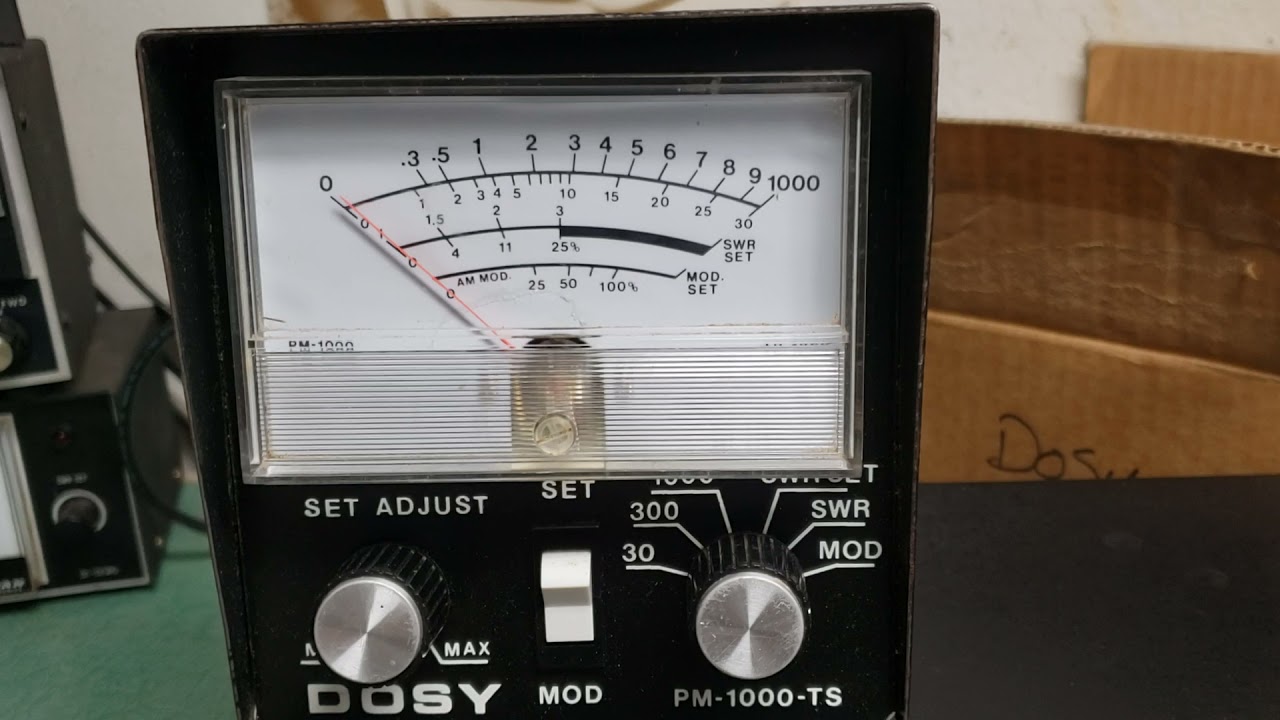 Dosy PM1000 TS SWR Power Cb Ham Radio Wattmeter Test Center Station ...