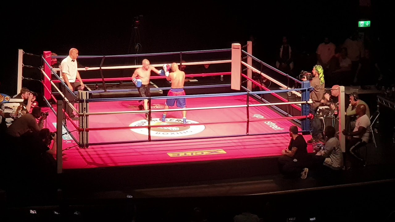 Semi pro boxing 1st round KO vacant title fight - YouTube