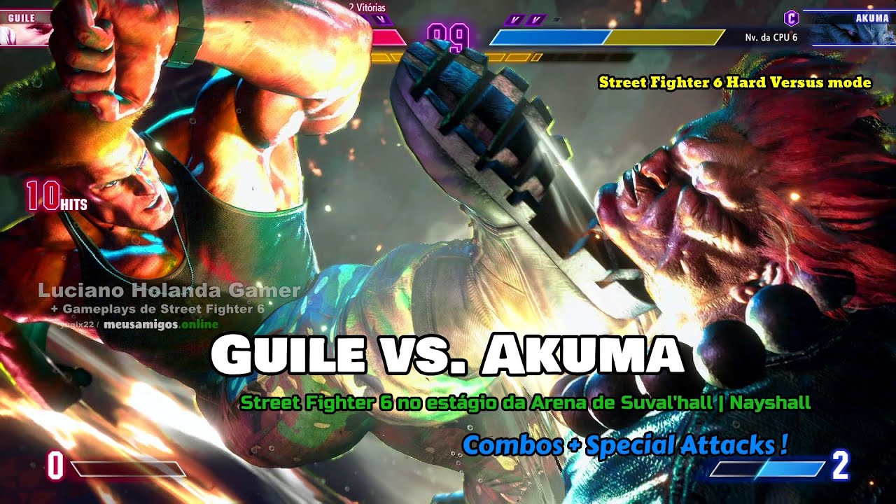 Guile vs. Akuma no estágio da Arena de Suval'hall | Nayshall [ Special Attacks ! ] Street ...