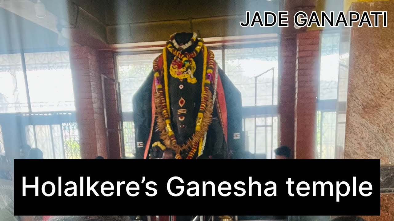 Holalkere Ganesh temple 🙏 also known as Jade Ganapathi #verypowerful # ...