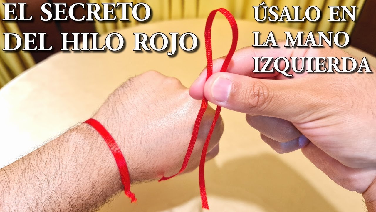 EL SECRETO DEL HILO ROJO En La Mano Izquierda Poderoso Amuleto De ...