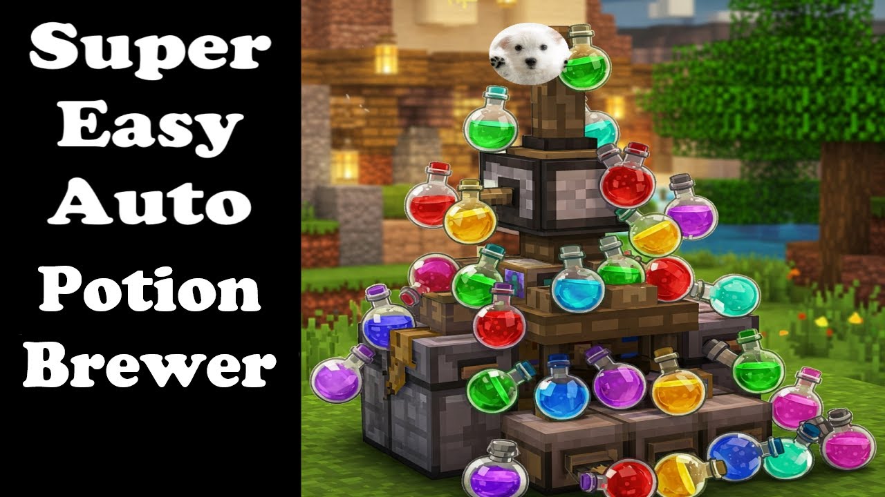 This Easy Minecraft Brewing Stand Makes Potions For You! - YouTube