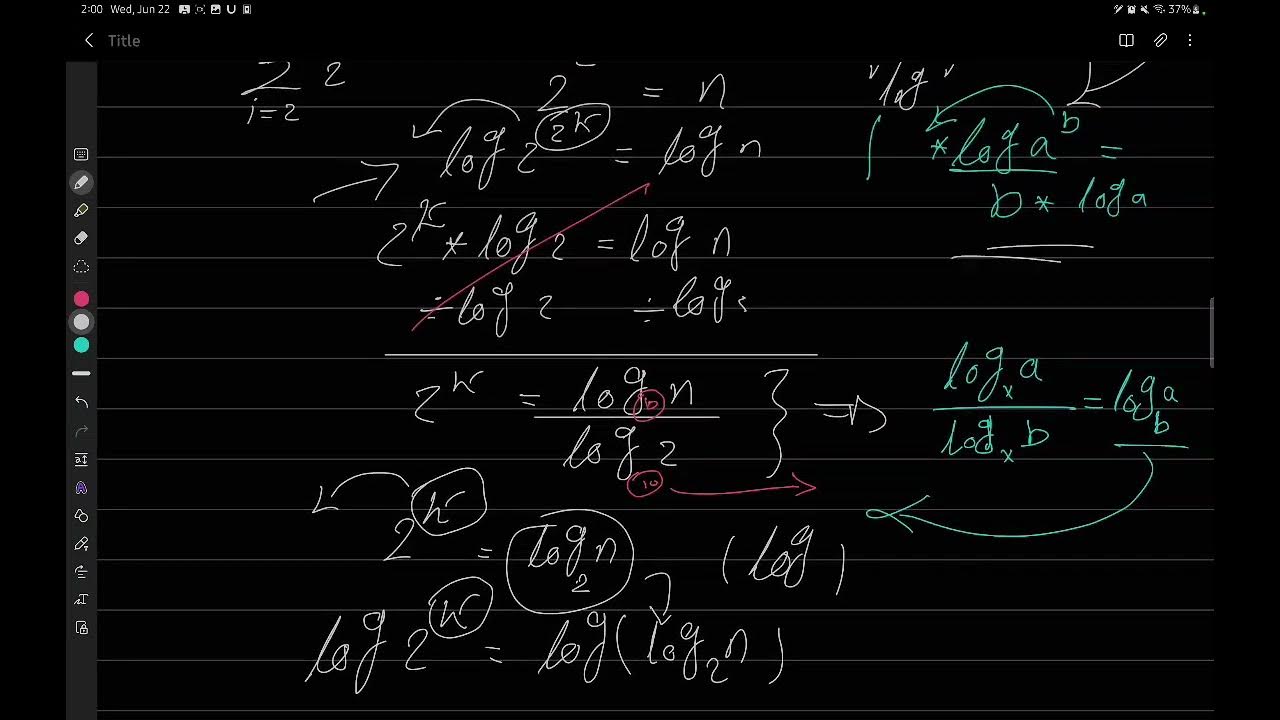 Algorithms Analysis | How to find T(n) using summation rules | شرح ...