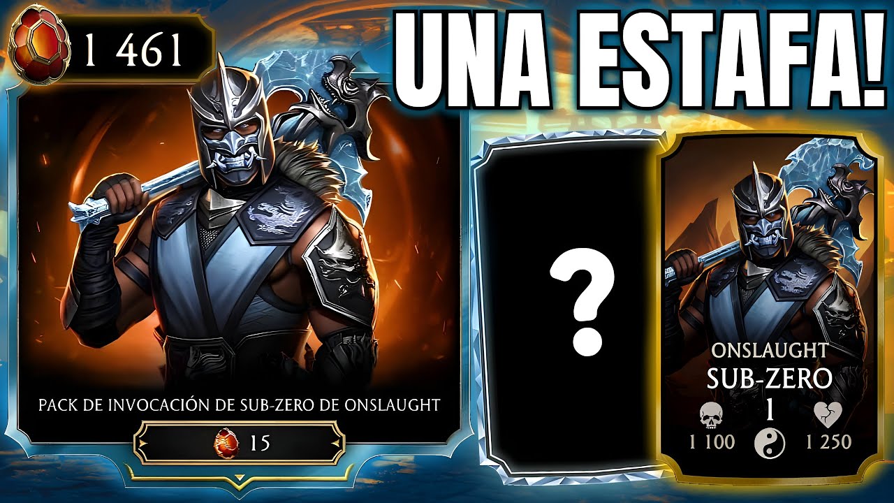 ¡ME ESTAFARON! ABRIENDO el PACK DE SUB ZERO ONSLAUGHT ¿LO CONSEGUIMOS ...