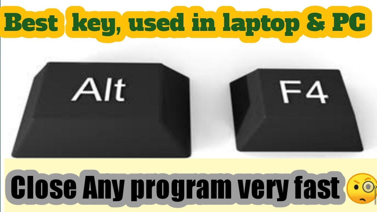 best shortcut key in laptop & PC I Apny kasi b program ko close karna ...