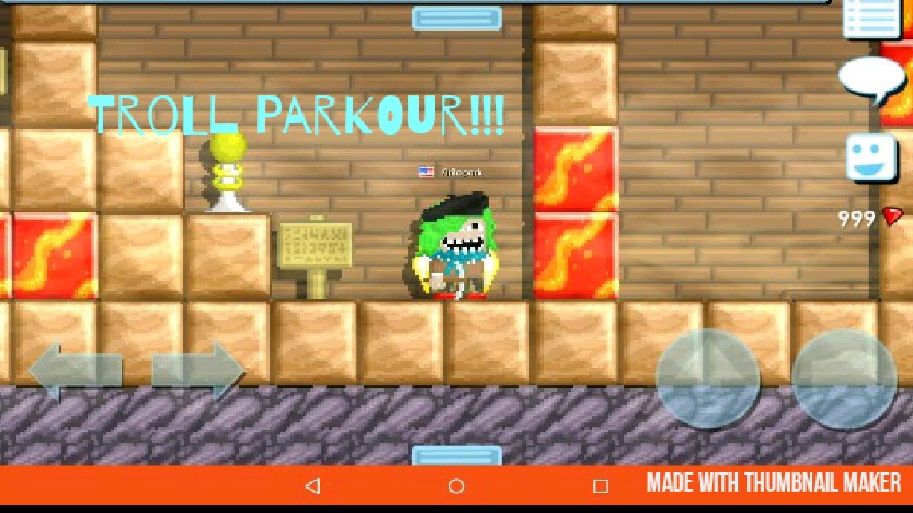 Growtopia|The Troll Parkour - YouTube