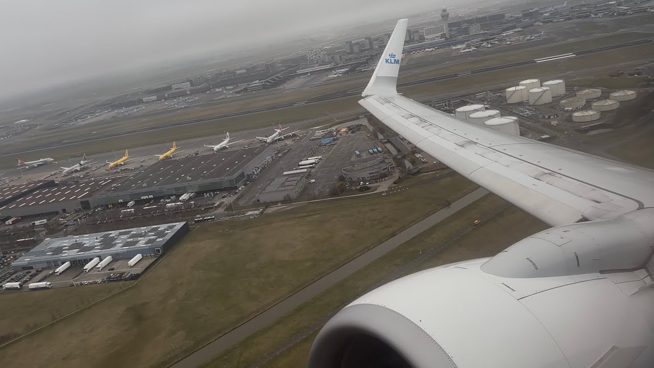 KLM 737-800 loud departure at Amsterdam Schipol Airport - YouTube