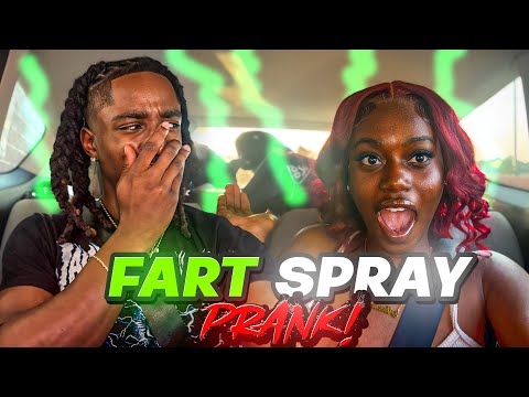 FART SPRAY PRANK ON MY ANGRY BOYFRIEND **throwing up??😱**