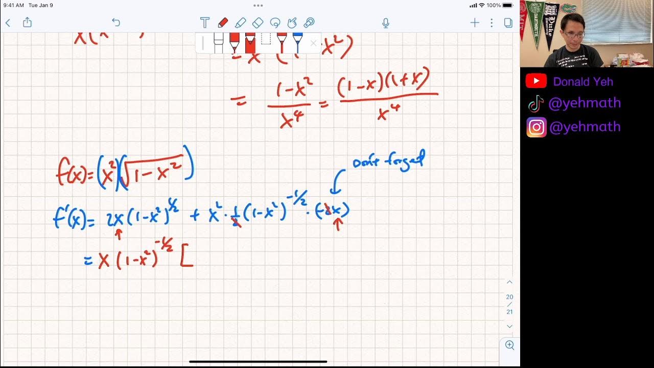 Ap Calculus chain rule (all) - YouTube