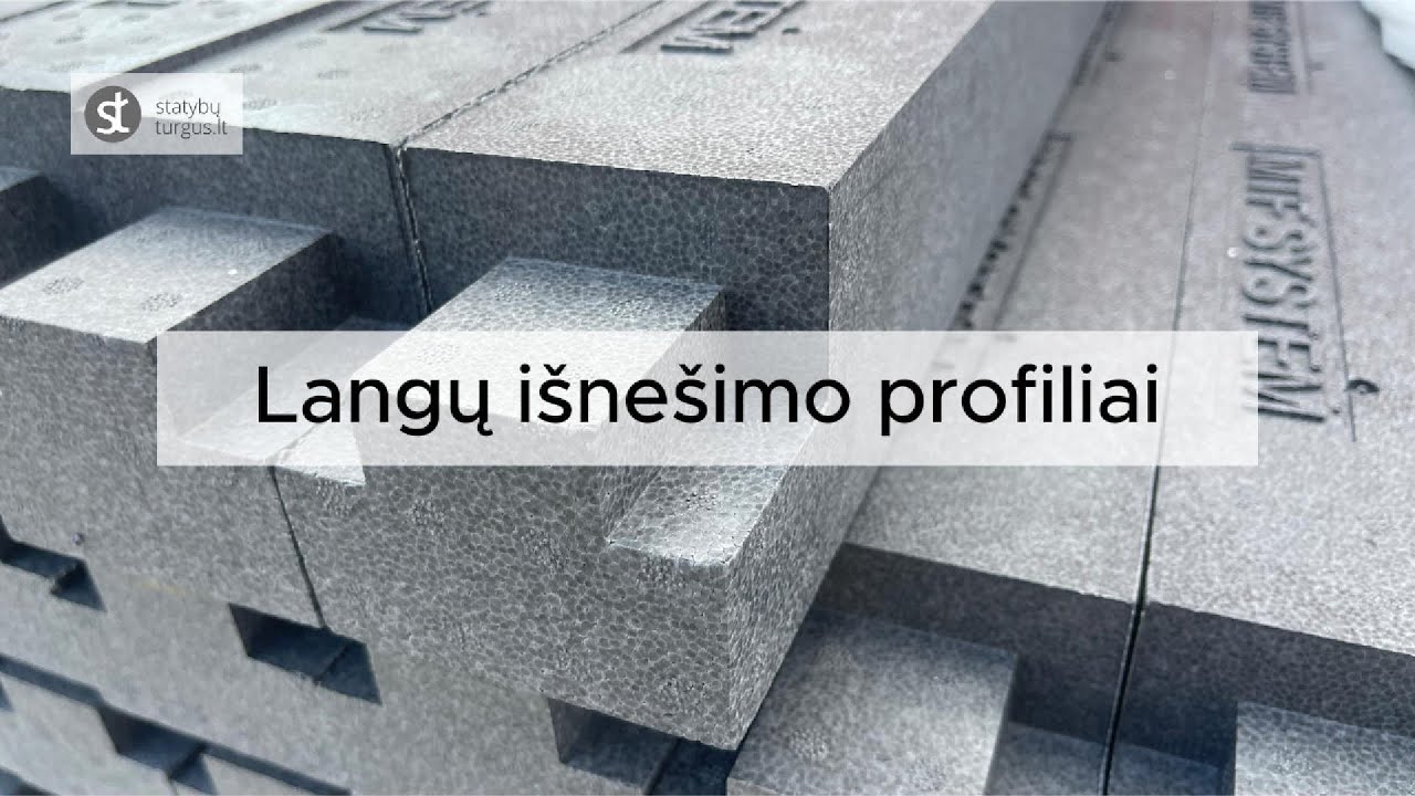 Langų montavimo (išnešimo) termo-profiliai - YouTube