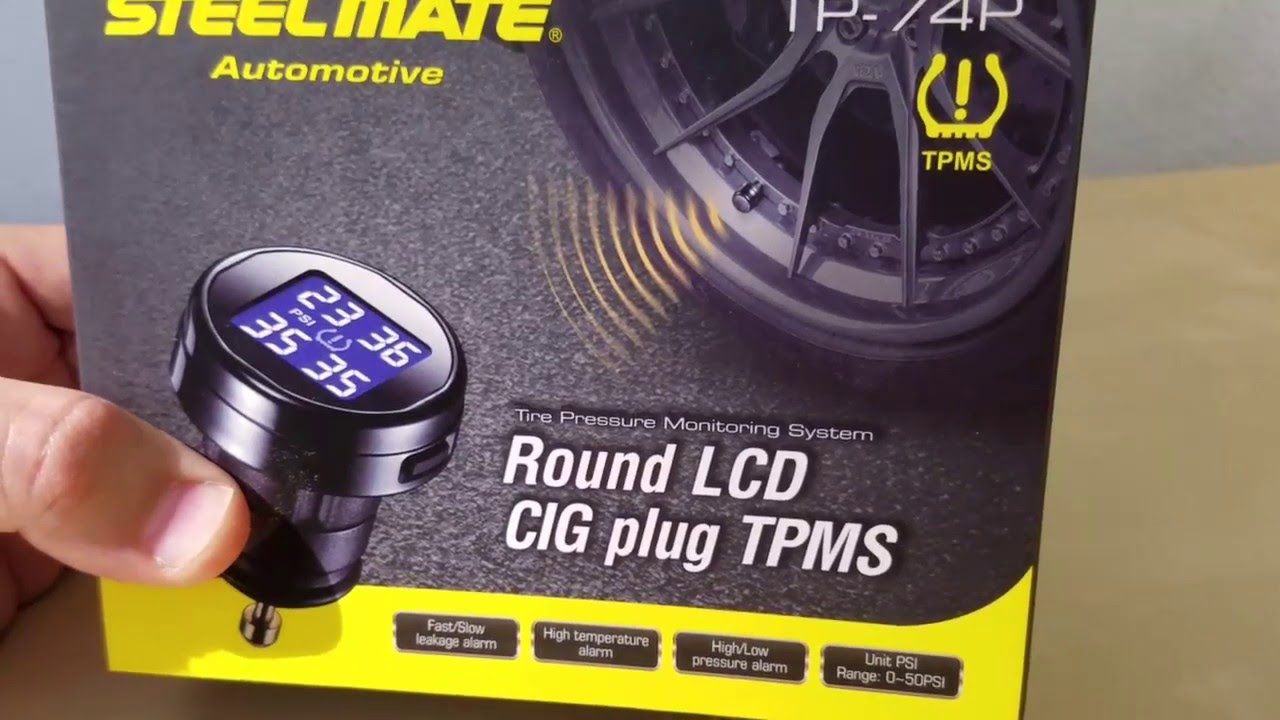 Car Steelmate TPMS Tire Pressure Monitor System Unboxing / Review - YouTube