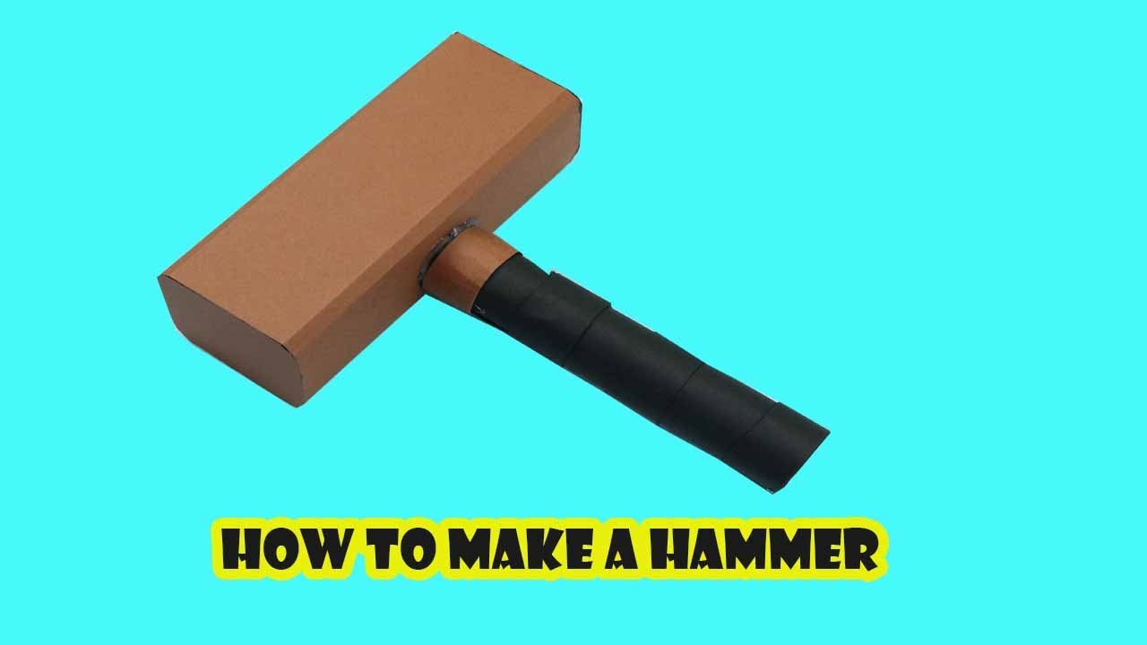 DIY ⚒️ - How to make a HAMMER | Origami paper Ninja Weapons | Hammer ...