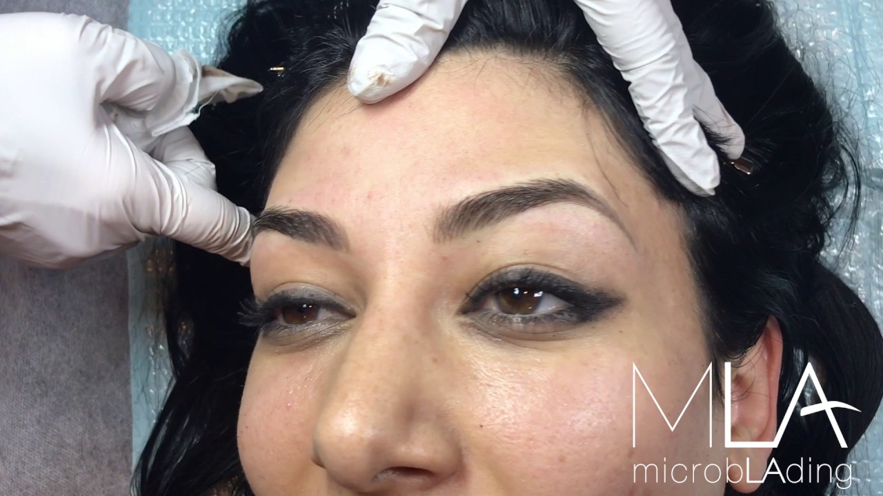 Microblading + MicroSHADING Combo Reaction Vid with Before And After ...