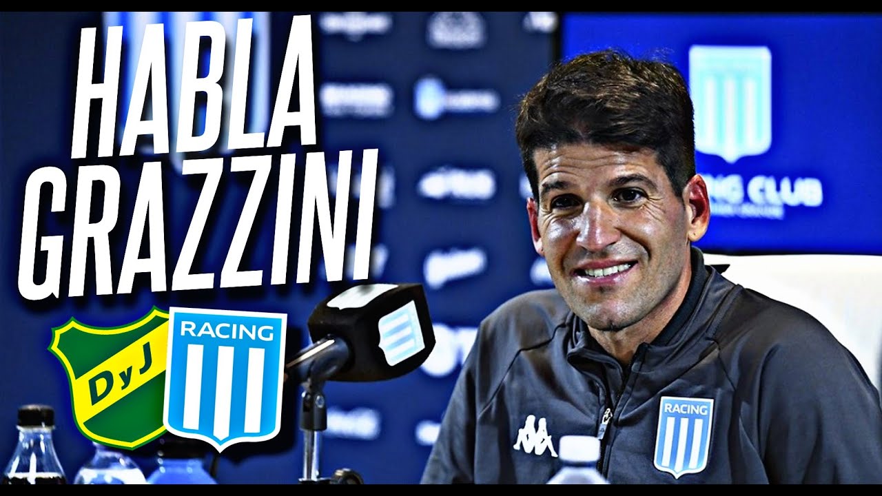 CONFERENCIA de prensa de SEBASTIÁN GRAZZINI tras el partido de RACING ...