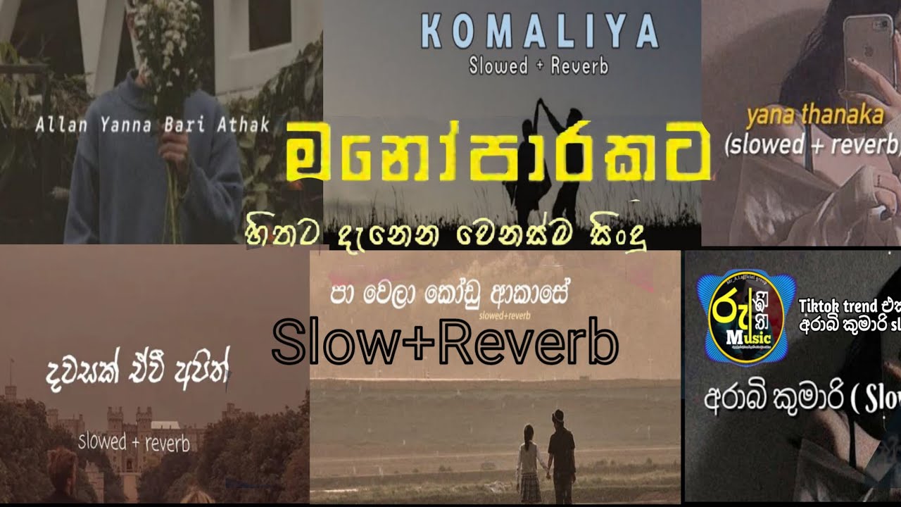 New Songs Slow+Reverb|මනෝපාරකට සුපිරි සින්දු ටිකක්|Slow and Reverb ...