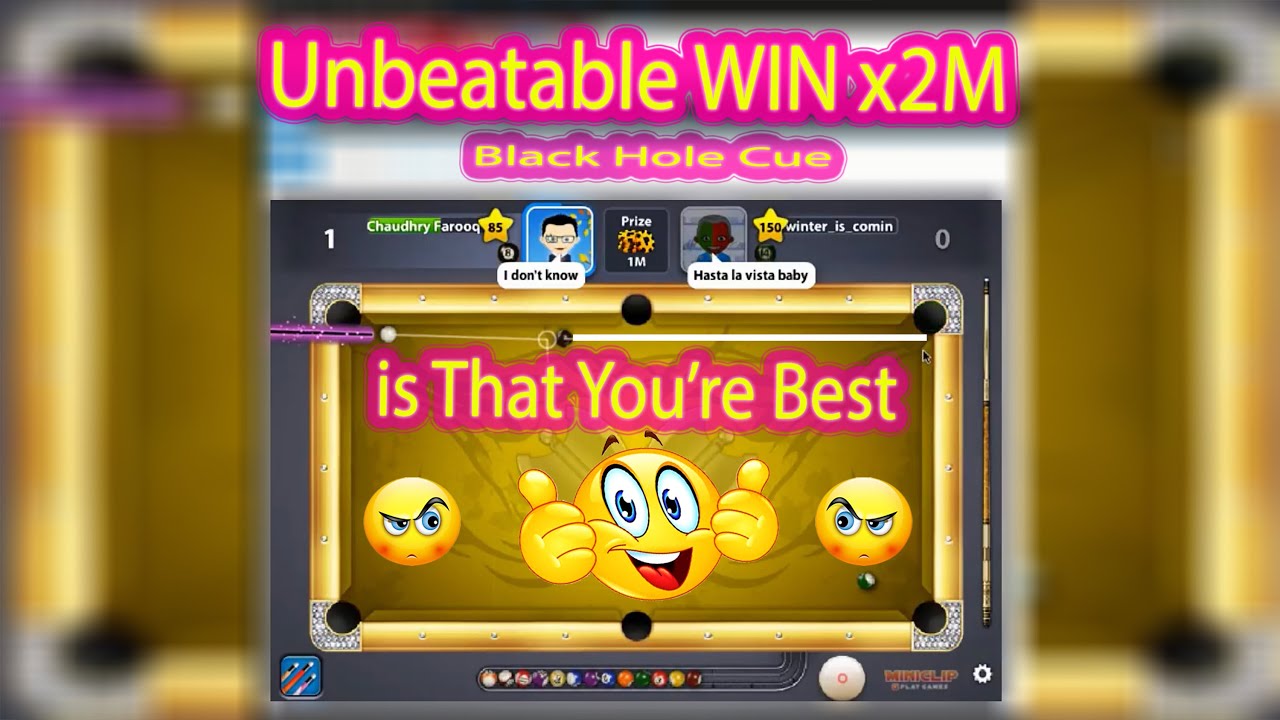 8 Ball Pool Black Hole Cue [Excellent Performance] #viralvideo #2023 # ...