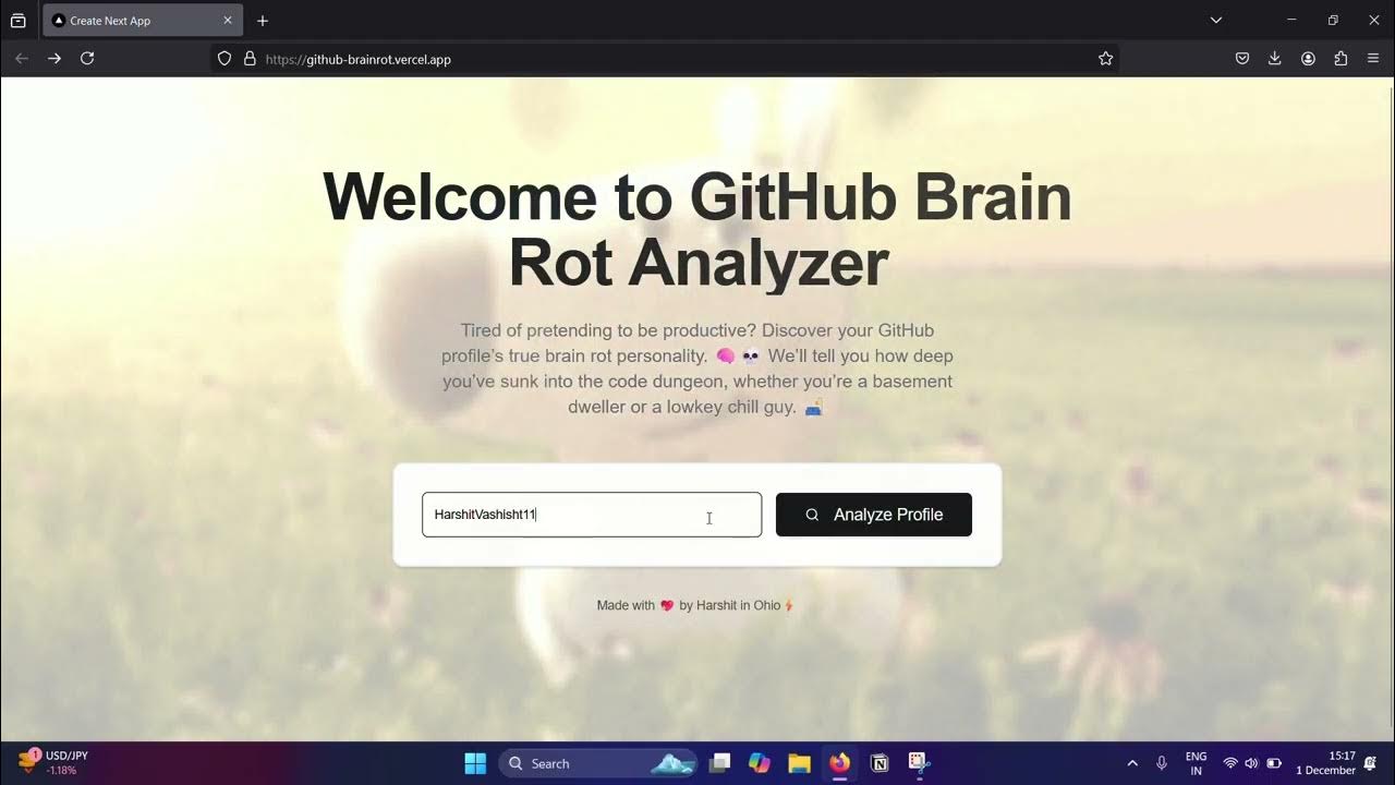 Github Brain Rot Analyzer - YouTube