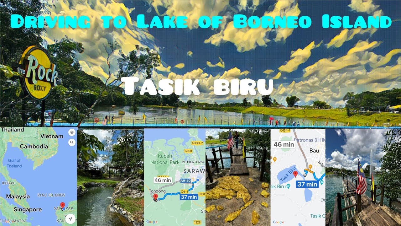 Driving To Tasik Biru Lake at Bau Sarawak Malaysia - YouTube