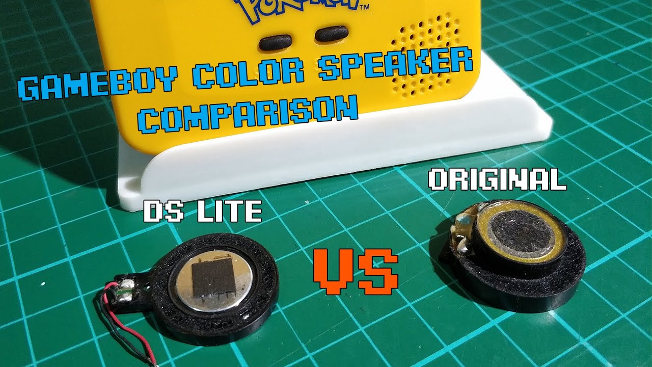 Replacing Gameboy Color speaker with the one from DS Lite - YouTube