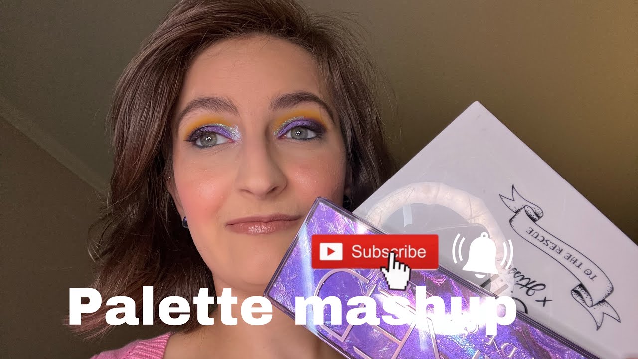 Palette mashup elf X jkissa and Urban decay ultraviolet - YouTube