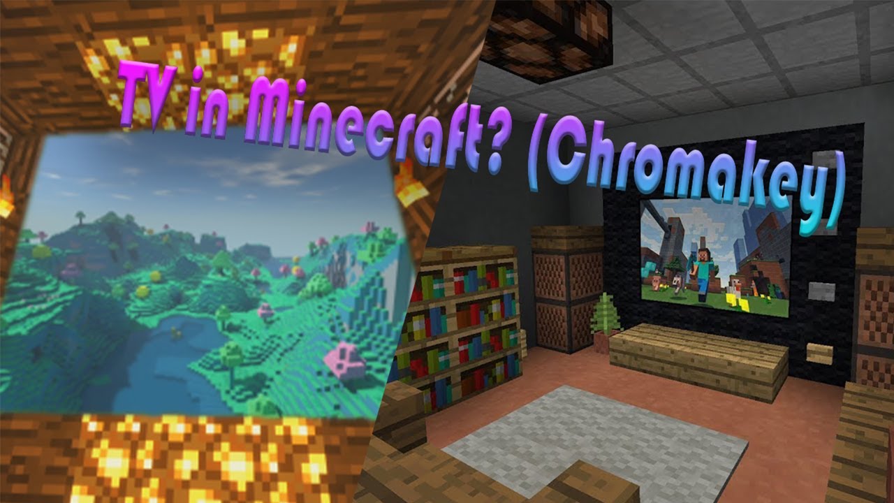 Телевизор в майнкрафт без модов!! TV in minecraft without mods!! - YouTube