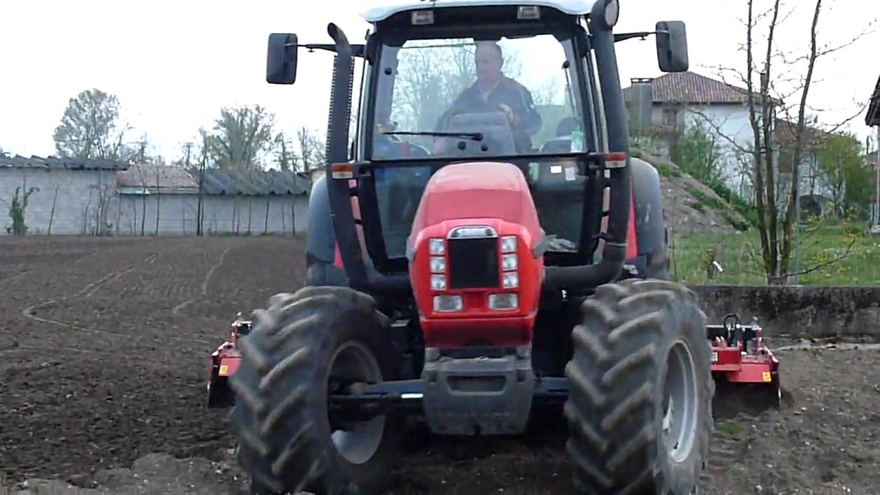 SAME IRON 130 con ROTOFRESA MASCHIO 4 mt. video 2 - YouTube