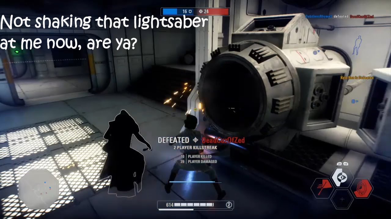 Battlefront II - Toxic Player gets destroyed 1v1 then runs away from a ...