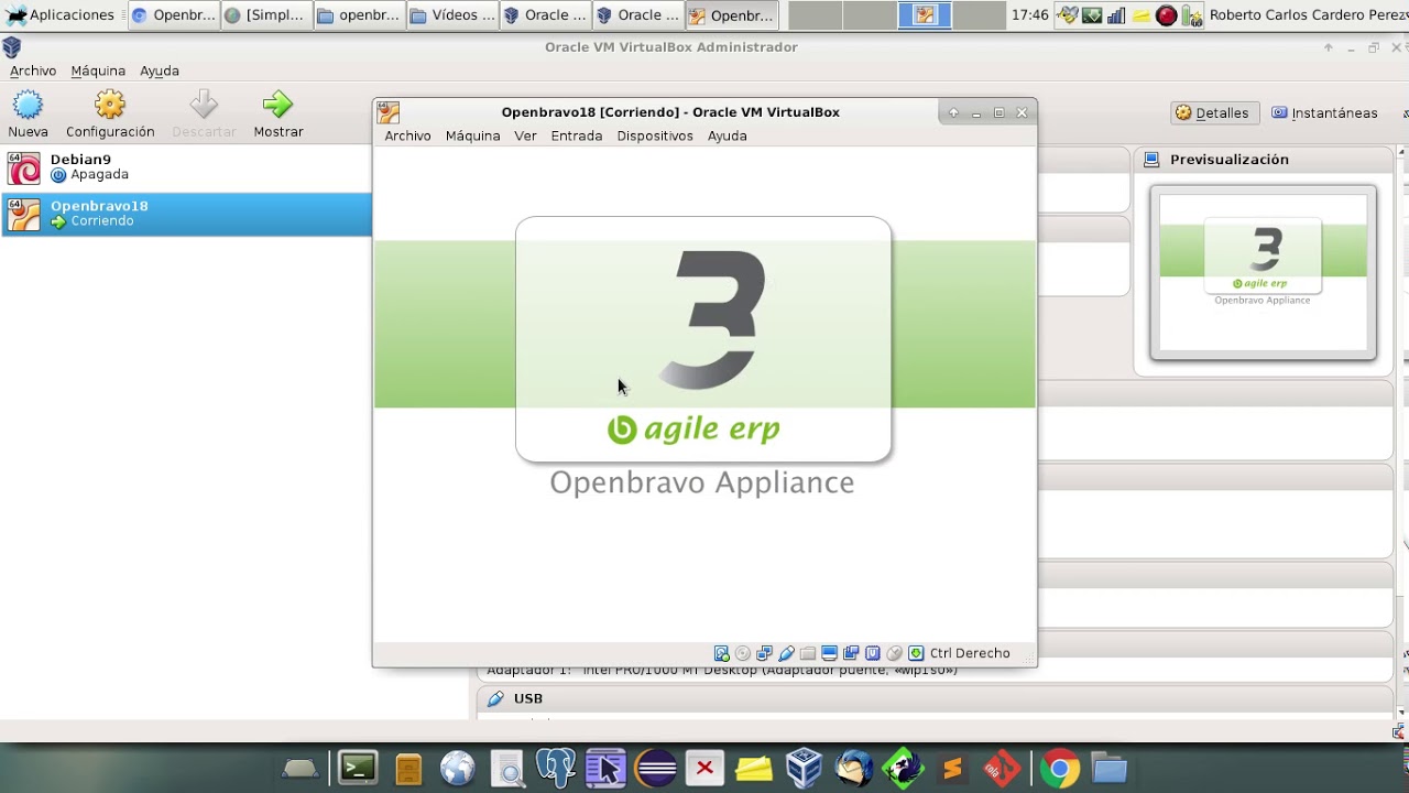 Usar máquina virtual de Openbravo en Virtual Box - YouTube