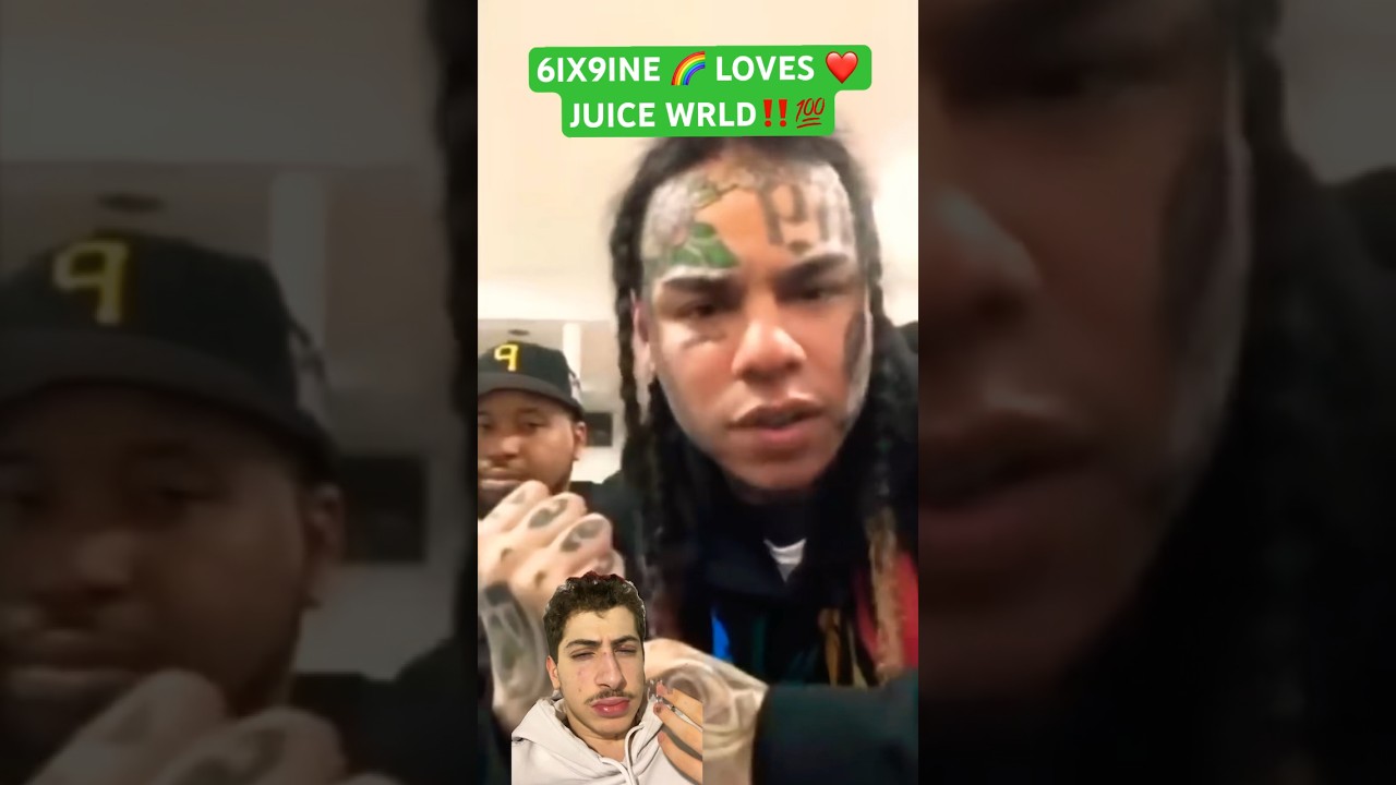 6IX9INE 🌈 LOVES ️ JUICE WRLD‼️💯#6ix9ine #juicewrld #djakademiks #shorts ...