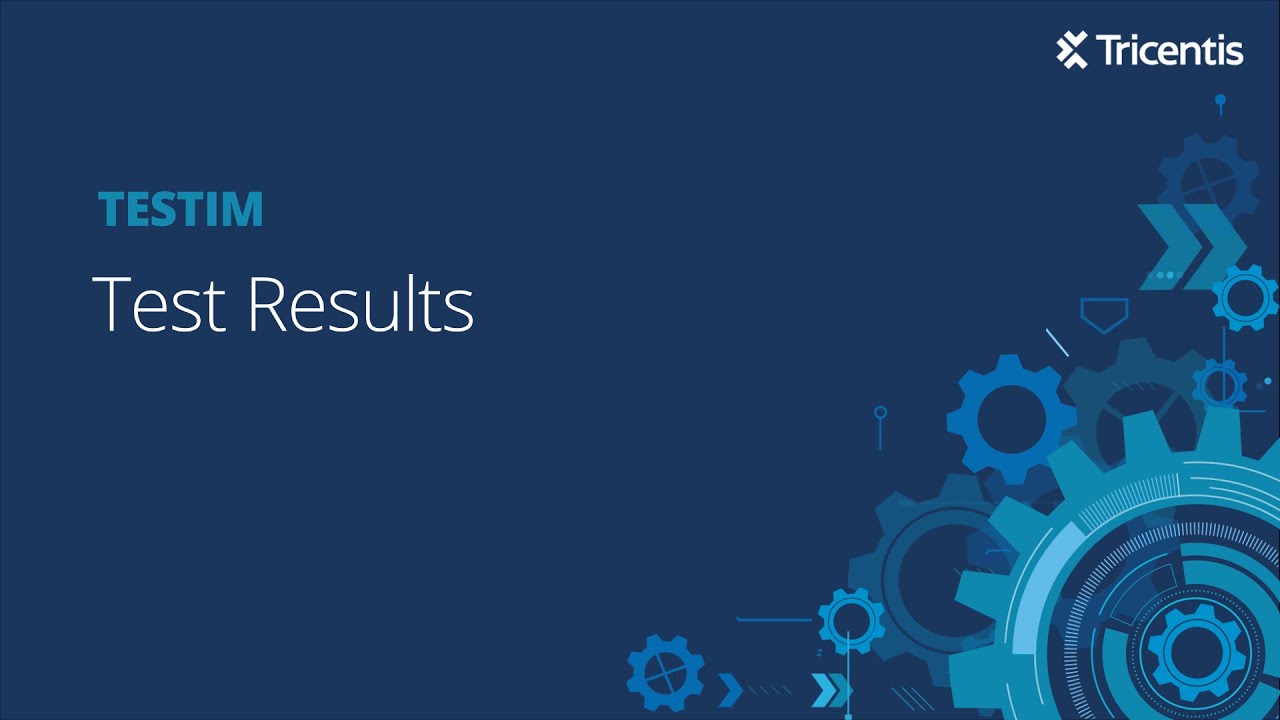 Testim: Test Results - YouTube