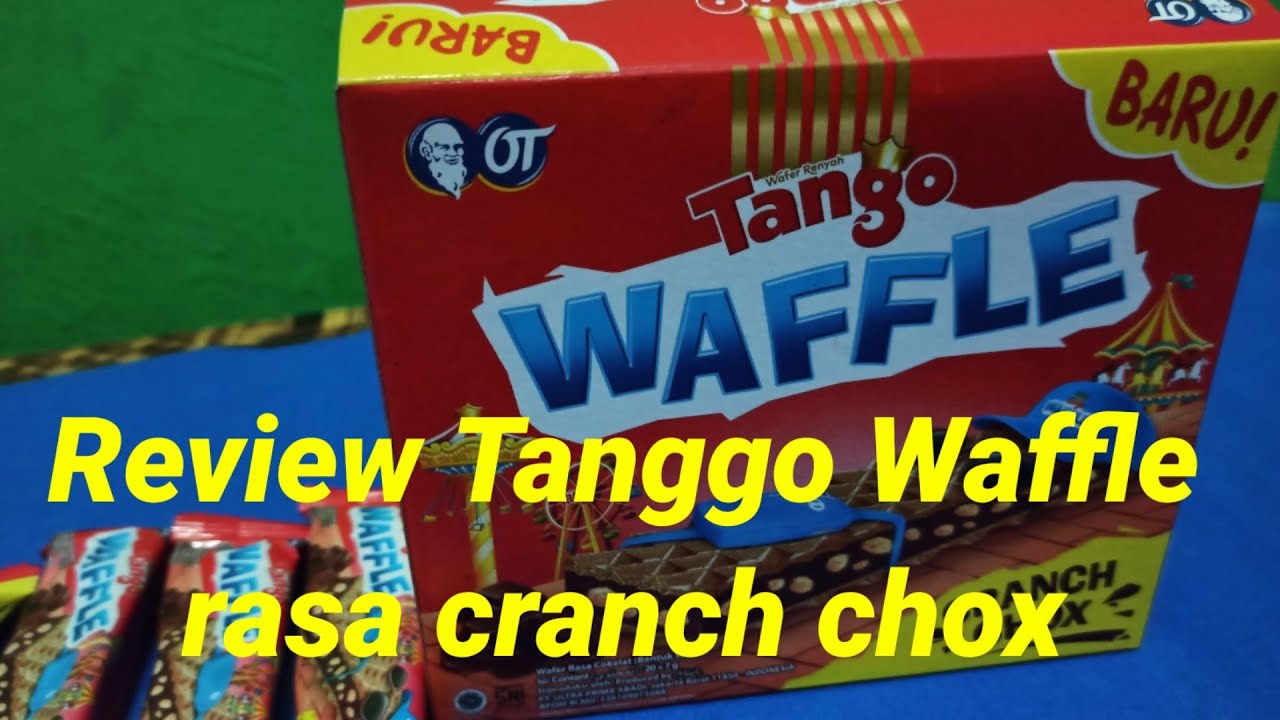 Review jajanan | Tanggo waffle rasa crank cox 2020 - YouTube