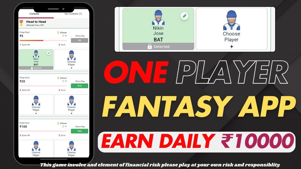 Play Fantasy Sports with ONE Singer Player | One Player fantasy app ...