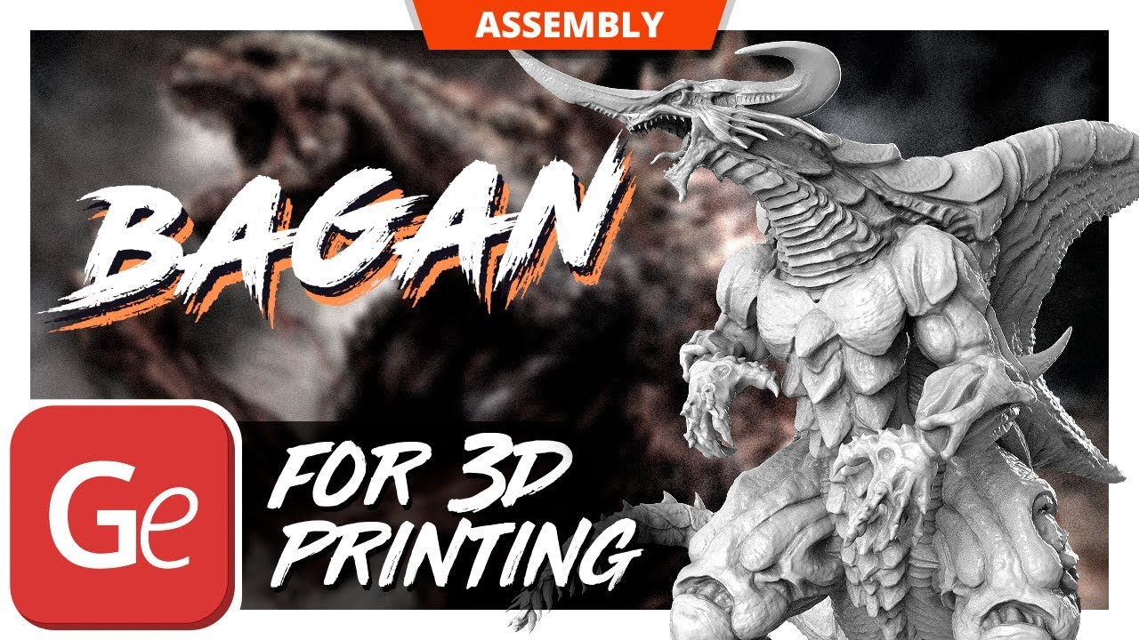 Bagan Kaiju 3D Printing Figurine | Assembly by Gambody - YouTube