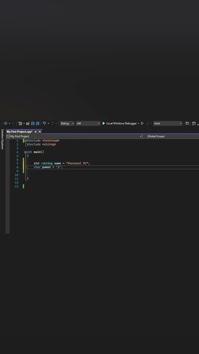 C++ Programming: This Is How To Create A String And Char Variable, For ...