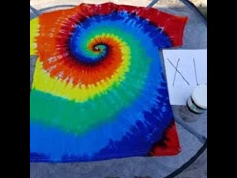 Tie Dye 101- The Basic Spiral - YouTube