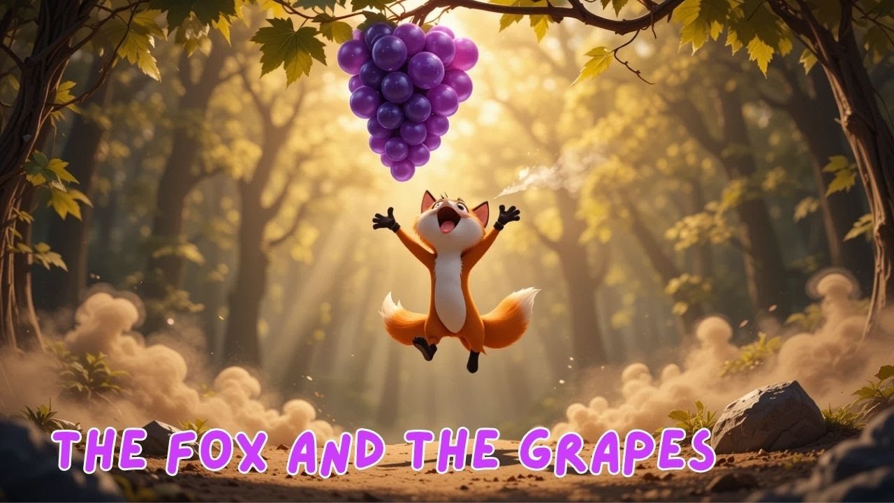 The Fox and the Grapes. Aesop's Fables-17 #cartoonmaster # ...