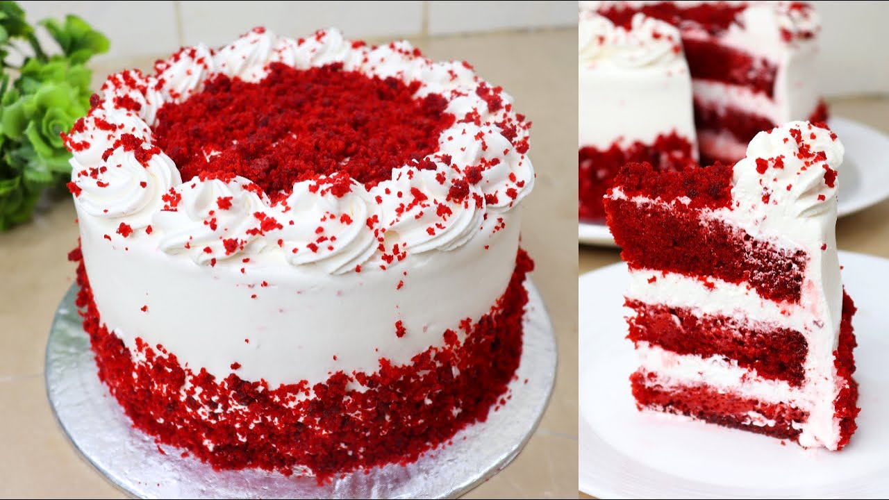 Red Velvet Cake Recipe With Cream Cheese Frosting | Easy Red Velvet ...