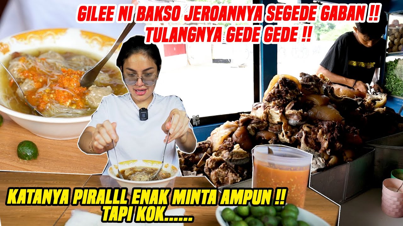 VIRALLL !! BAKSO DENGAN TETELAN TULANG SEGEDE GABAN BERSERAKAN !! TAPI ...