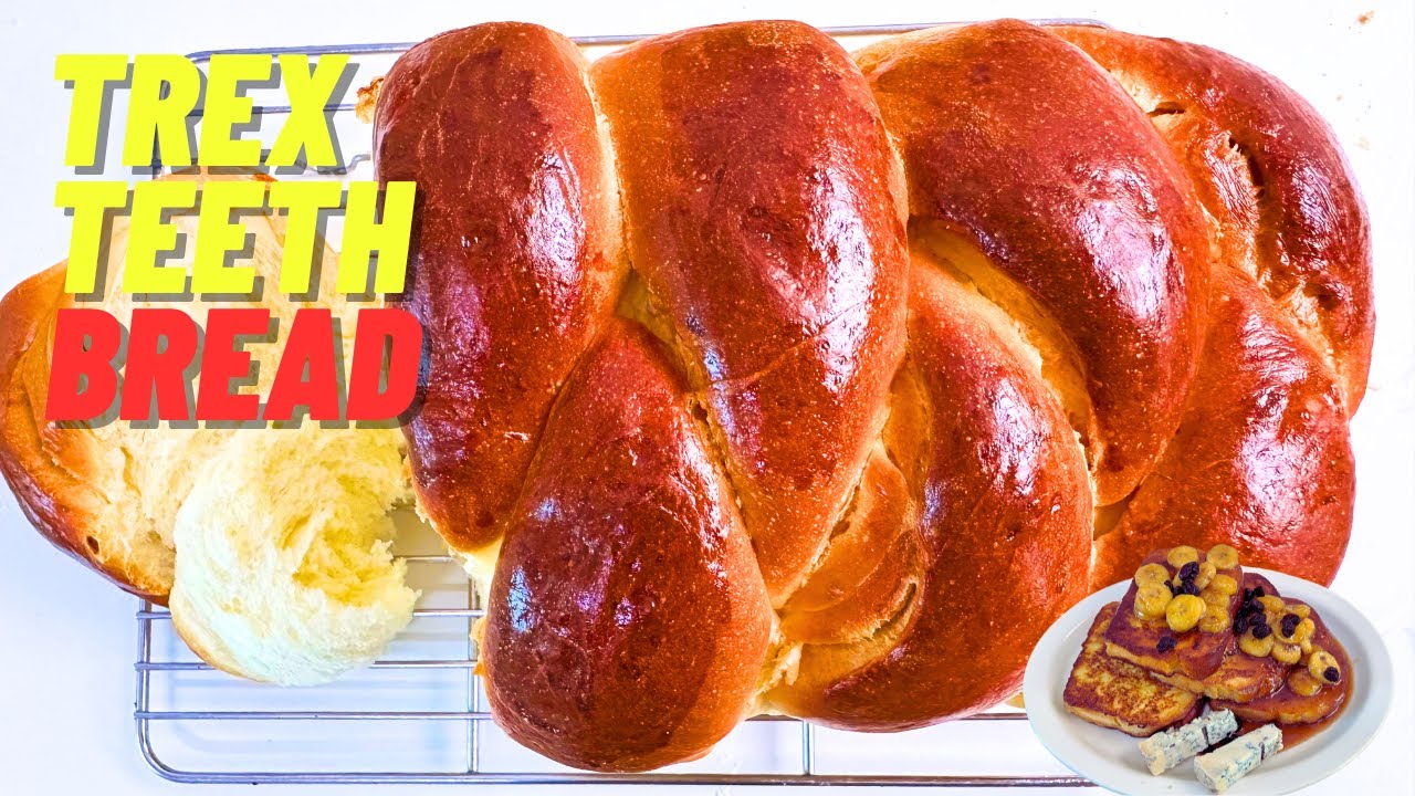 How To Make Angies EASY TREX Teeth FLUFFY Butter Bread Recipe - YouTube