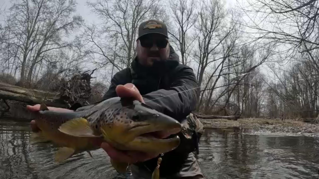 Fishing For BIG Early Spring Trout - YouTube